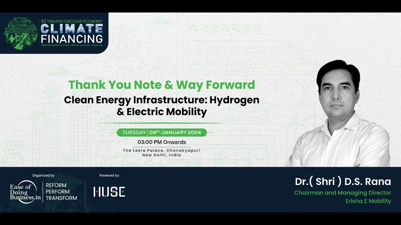 Dr.(Shri) D.S. Rana | Clean Energy Infrastructure: Hydrogen & Electric ...
