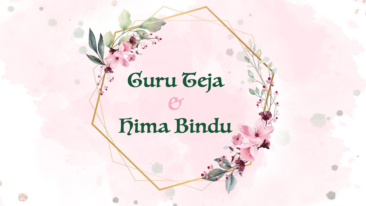 Guru Teja & Hima Bindu Pre-Reception Live Starts on Feb 17th 7:00 pm ...