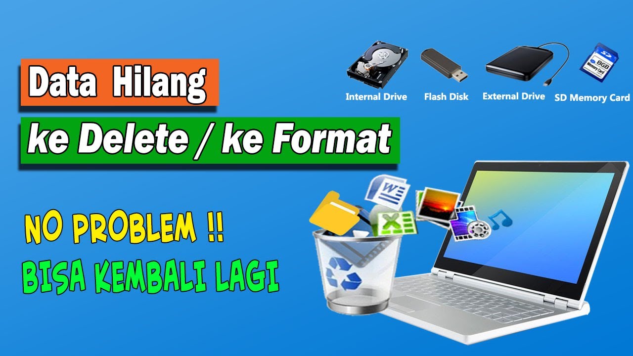 Cara Mengembalikan Data Yang Hilang, ke Delete, Ke Format - YouTube
