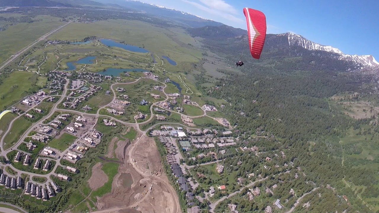 Paragliding in wyoming! - YouTube