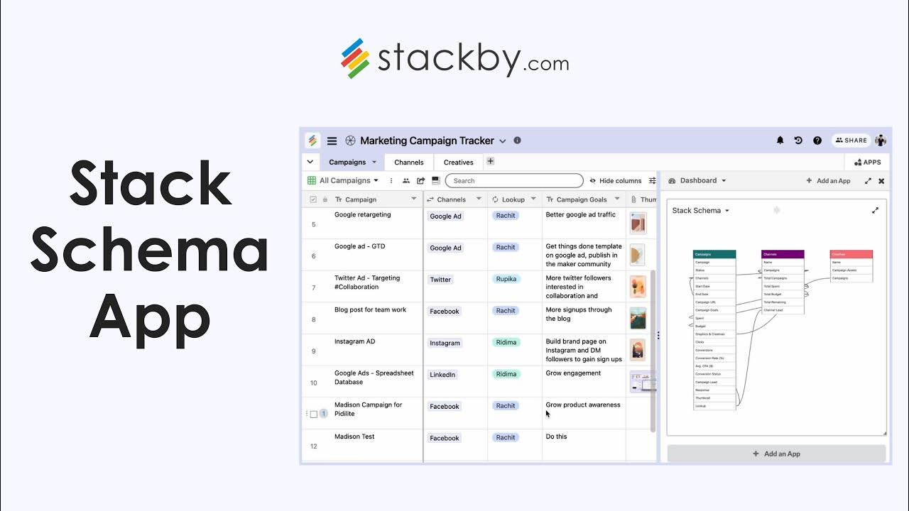 Stackby Apps Tutorial - Stack Schema App - YouTube