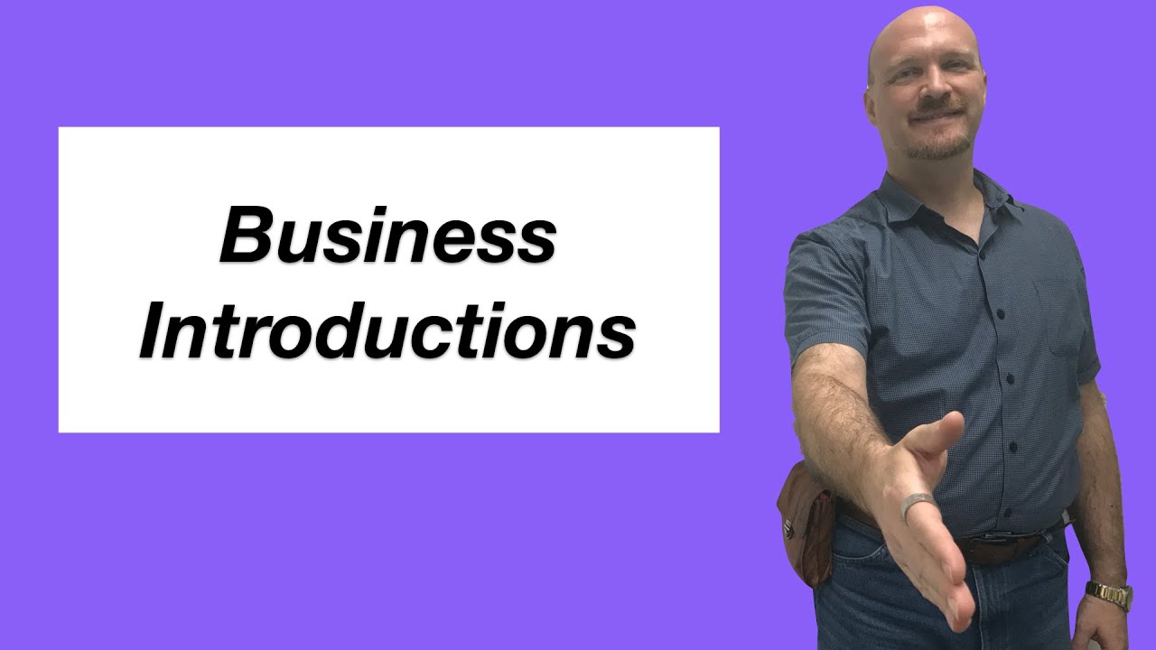 Business Introductions - YouTube