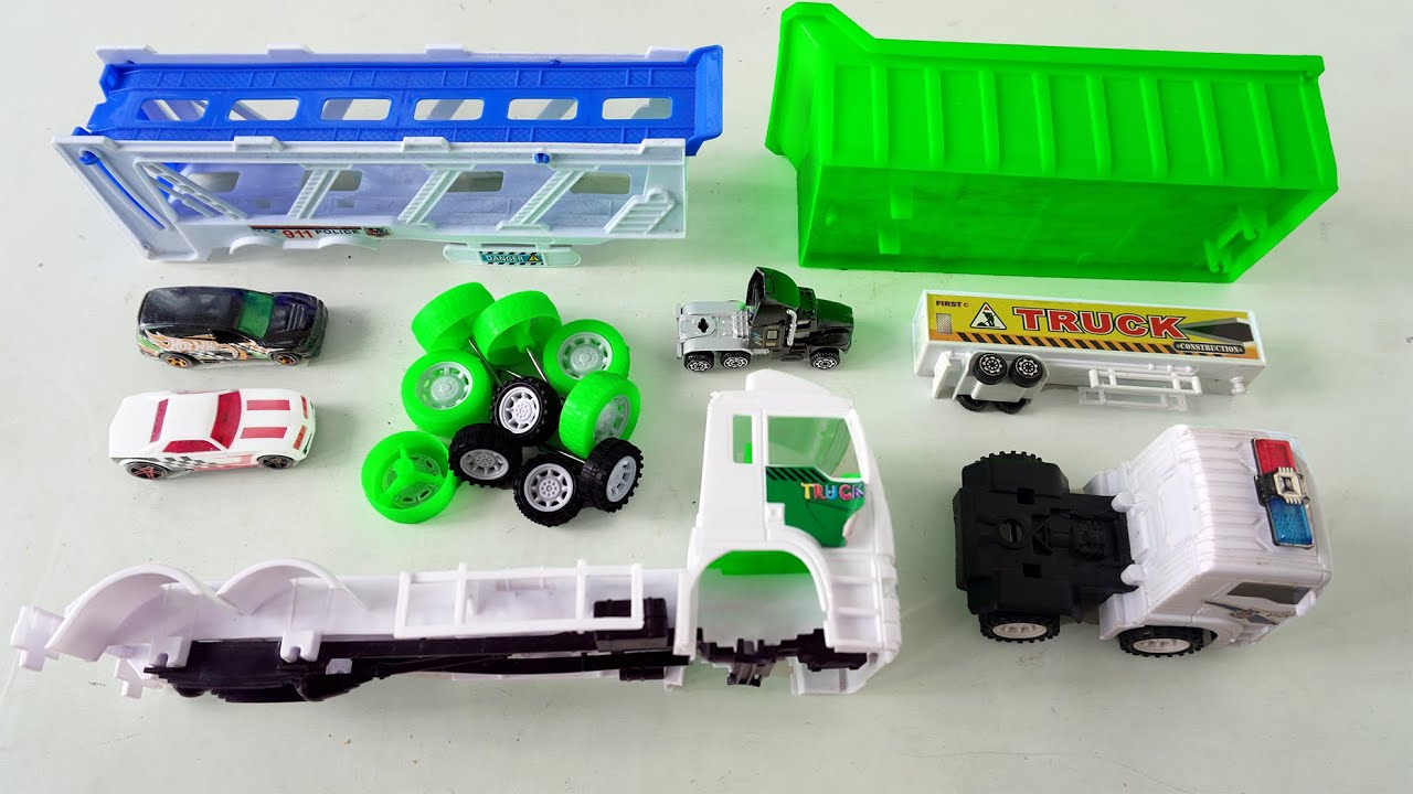 Merakit Mobil Truk Dump, Truk Pengangkut Mobil dan Truk Box - Memasang ...