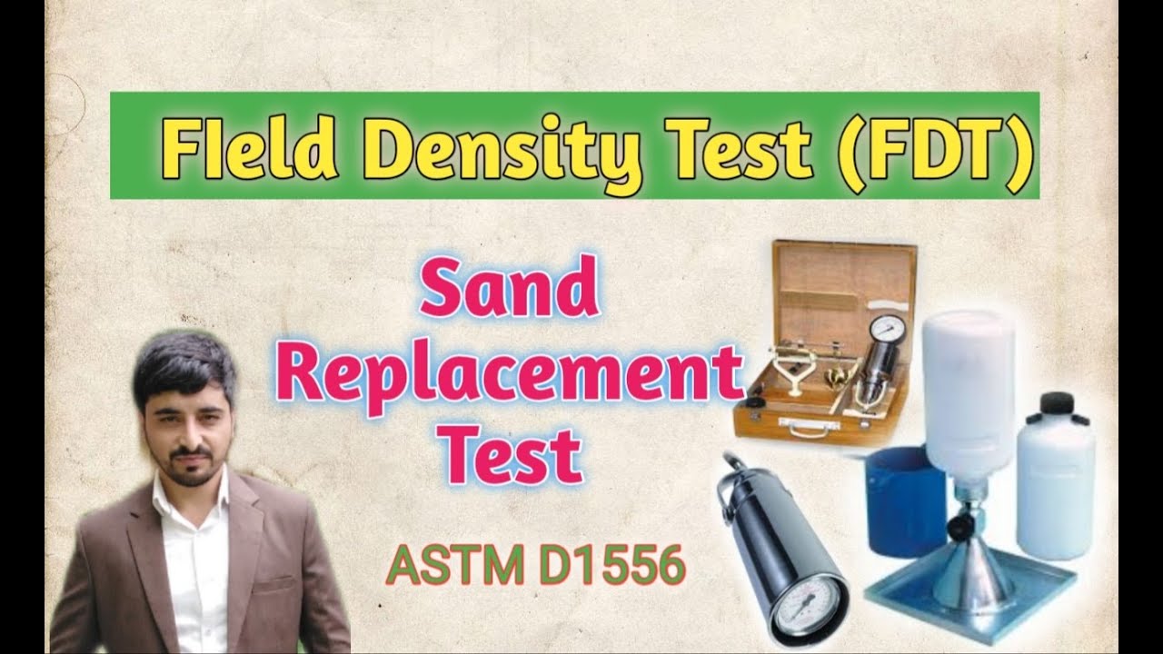 FDT/Sand Replacement Test (ASTM D1556) in Urdu/Hindi with English ...