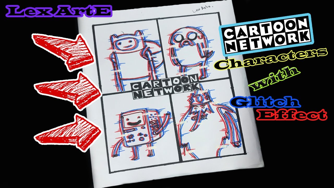 Adventure Time - Cartoon Network Characters with Glitch Effect - Lex ...