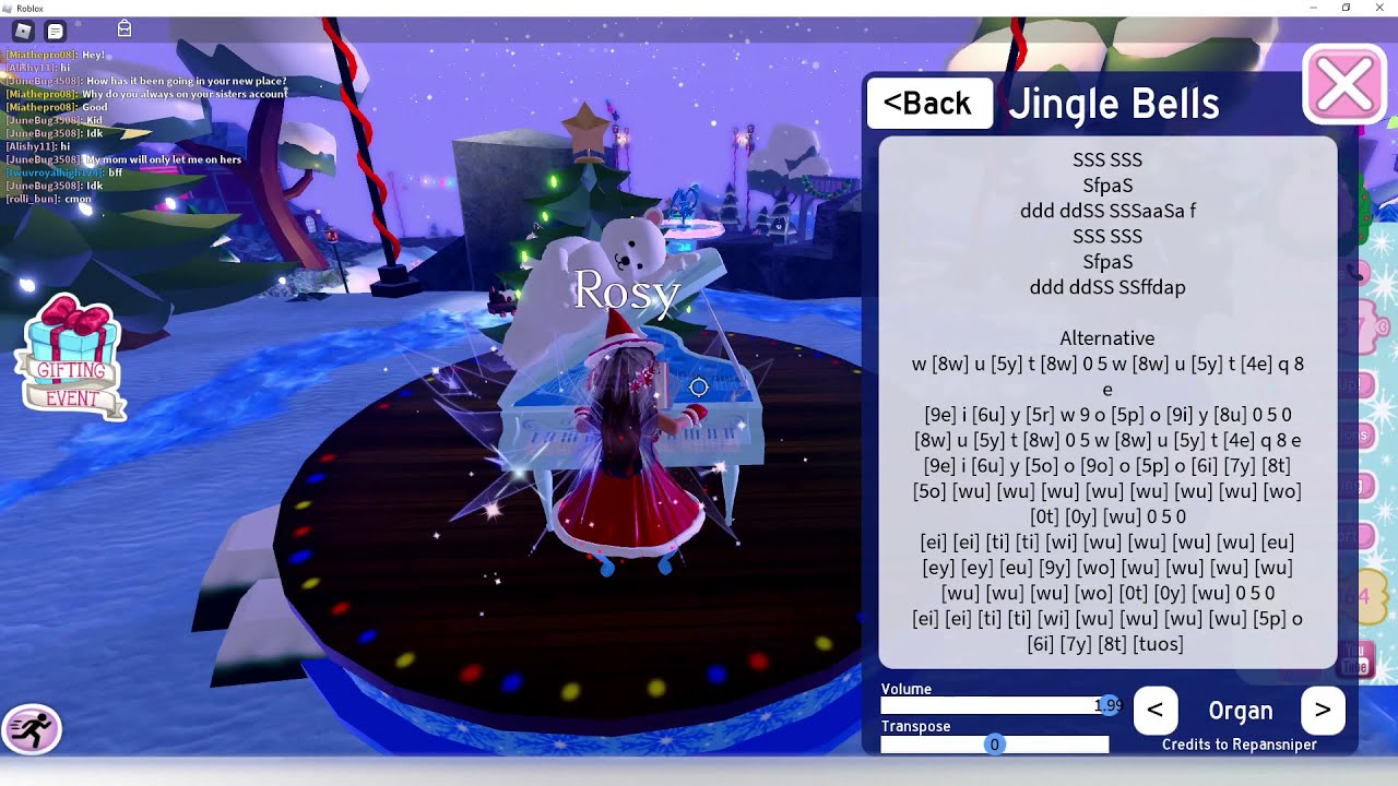 Playing Jingle Bells in Royale High! - YouTube