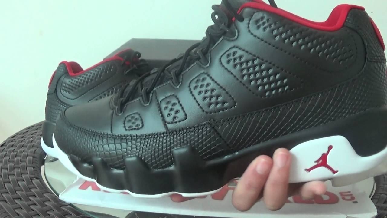 Jordan 9s low bred from kicksworld - YouTube