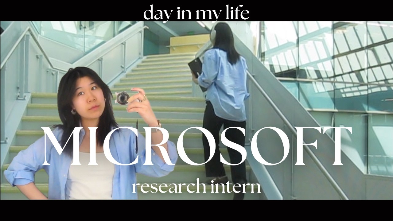 DAY IN MY LIFE AT MICROSOFT RESEARCH (research intern) - YouTube