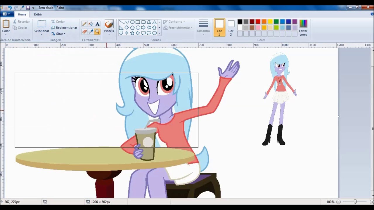 MLP Oc Equestria Girl -SpeedPaint- - YouTube