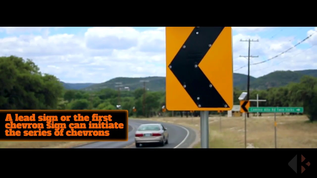 Chevron Sign Alert At Work - YouTube