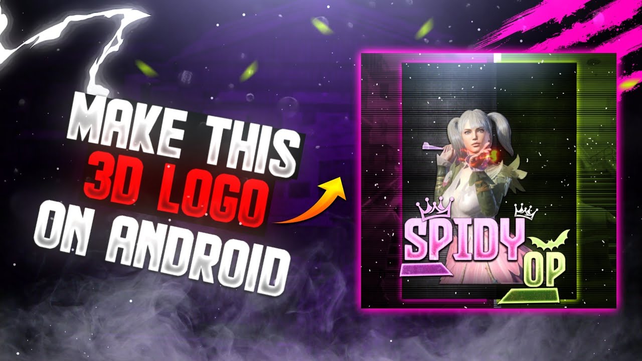 HOW TO MAKE 3D GAMING LOGO ON ADROID | Mr.Legend YT is back | Logo ...