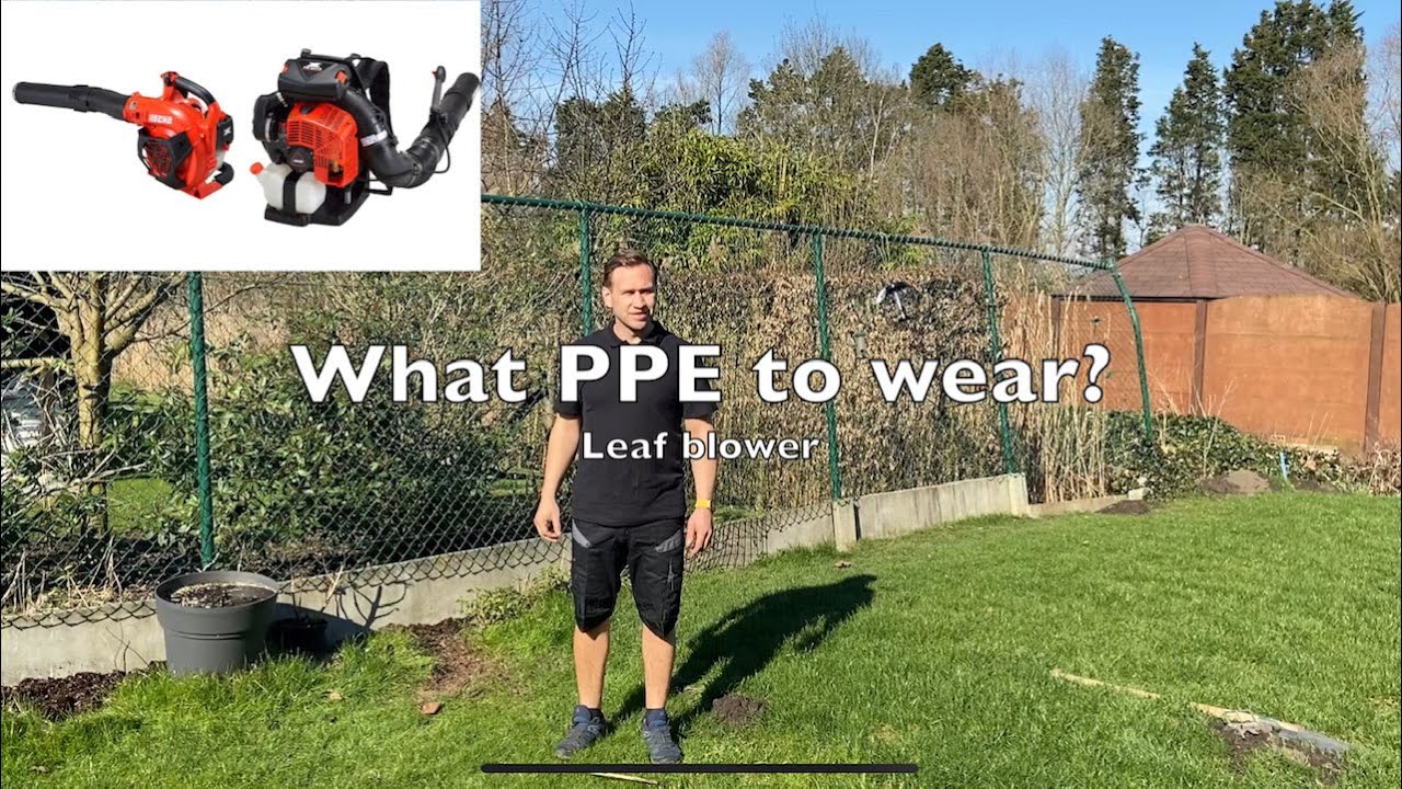 What PPE to wear when working with a leaf blower? - YouTube