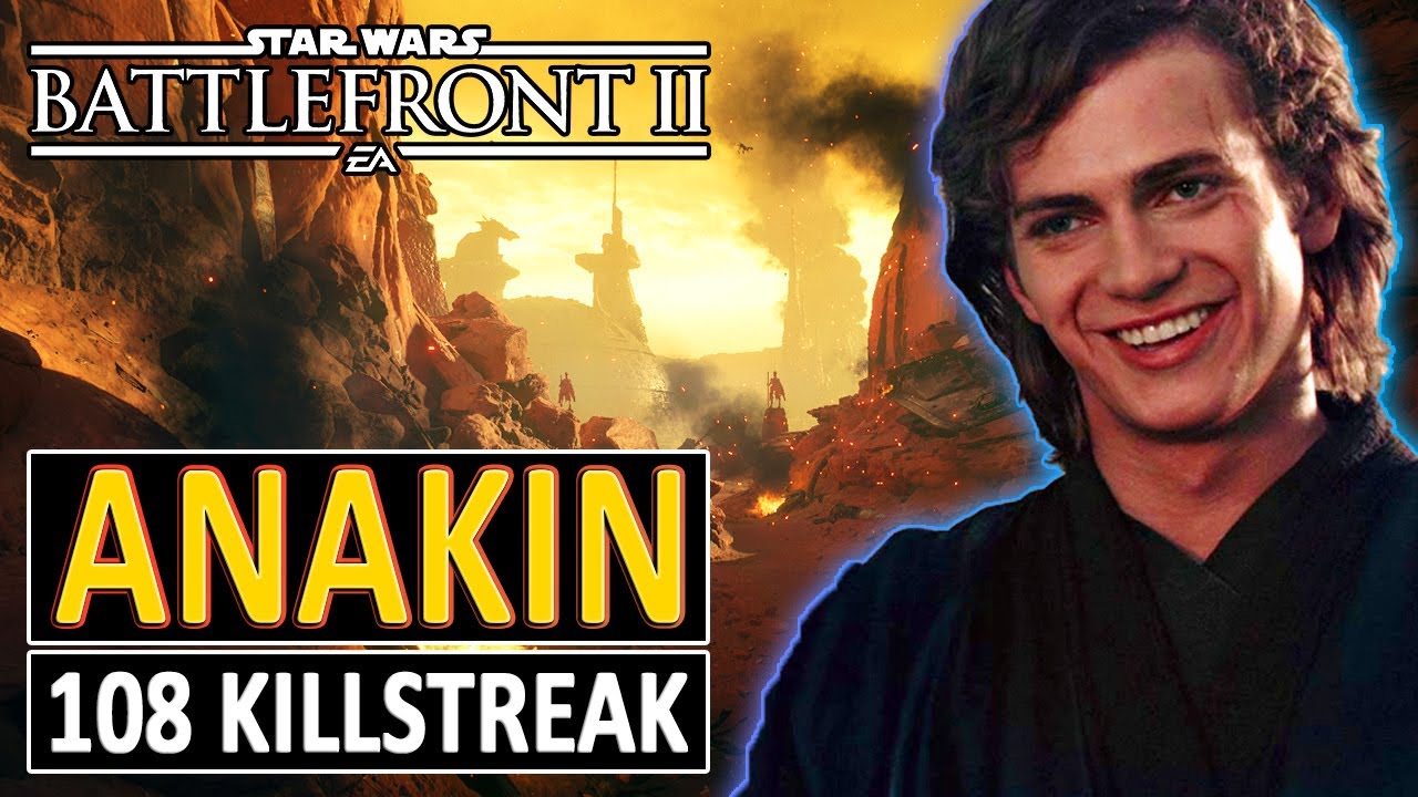 STAR WARS: BATTLEFRONT 2 Anakin 108 Killstreak on Geonosis Co-Op Mode ...