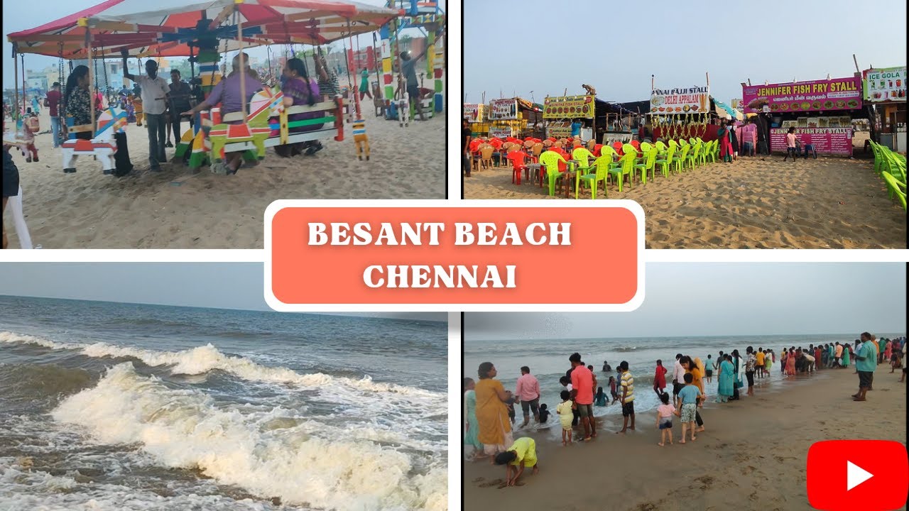 Besant Beach l Eliot Beach me enjoy kiya - YouTube