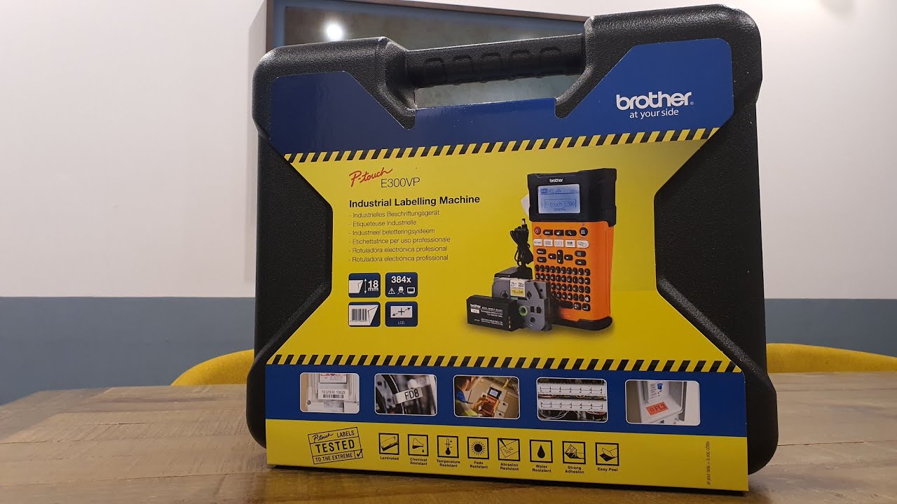 Brother E300VP P-touch Industrial Labelling Machine Unboxing and Review ...