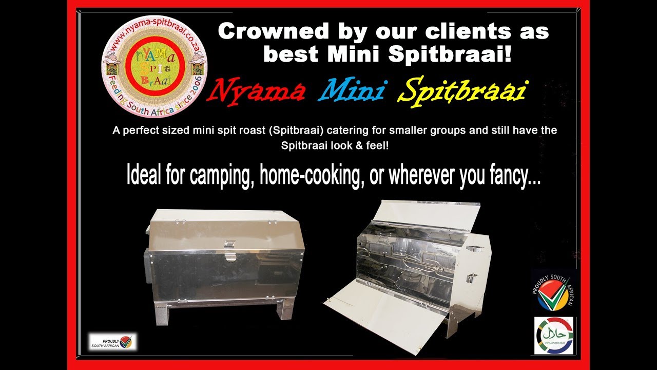 Nyama Mini Spit Braai Machine - YouTube