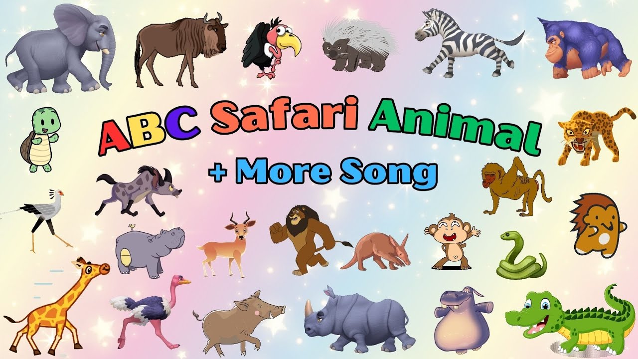 ABC Safari Animal Sounds Song + Alphabet Animals | Learn ABC With ...