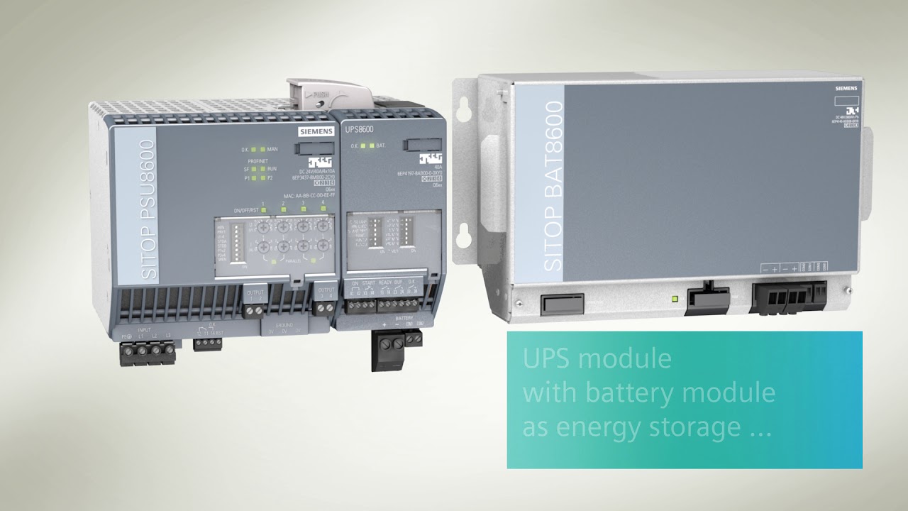 SITOP PSU8600 Modular system - YouTube