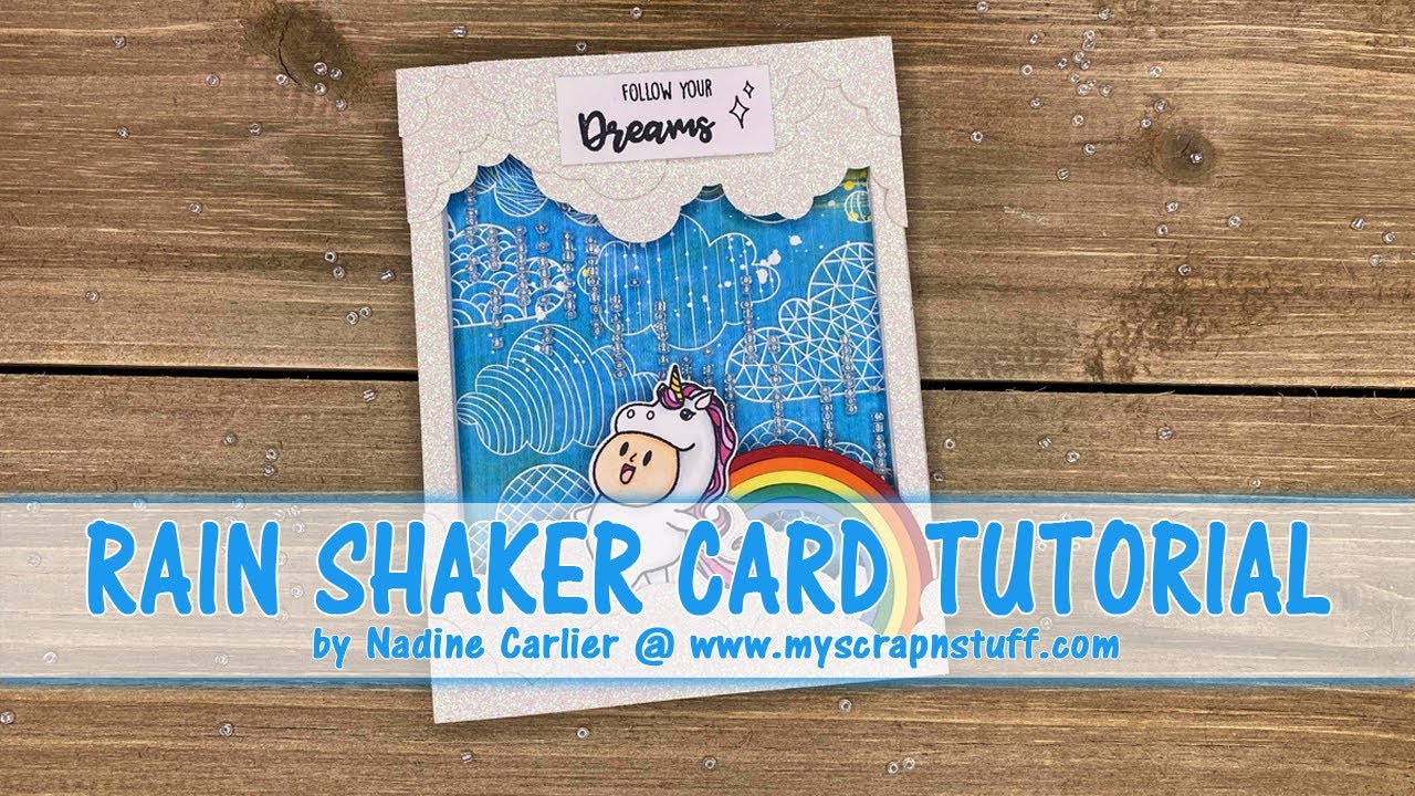 How To Make A Unicorn Rain Shaker Card - YouTube