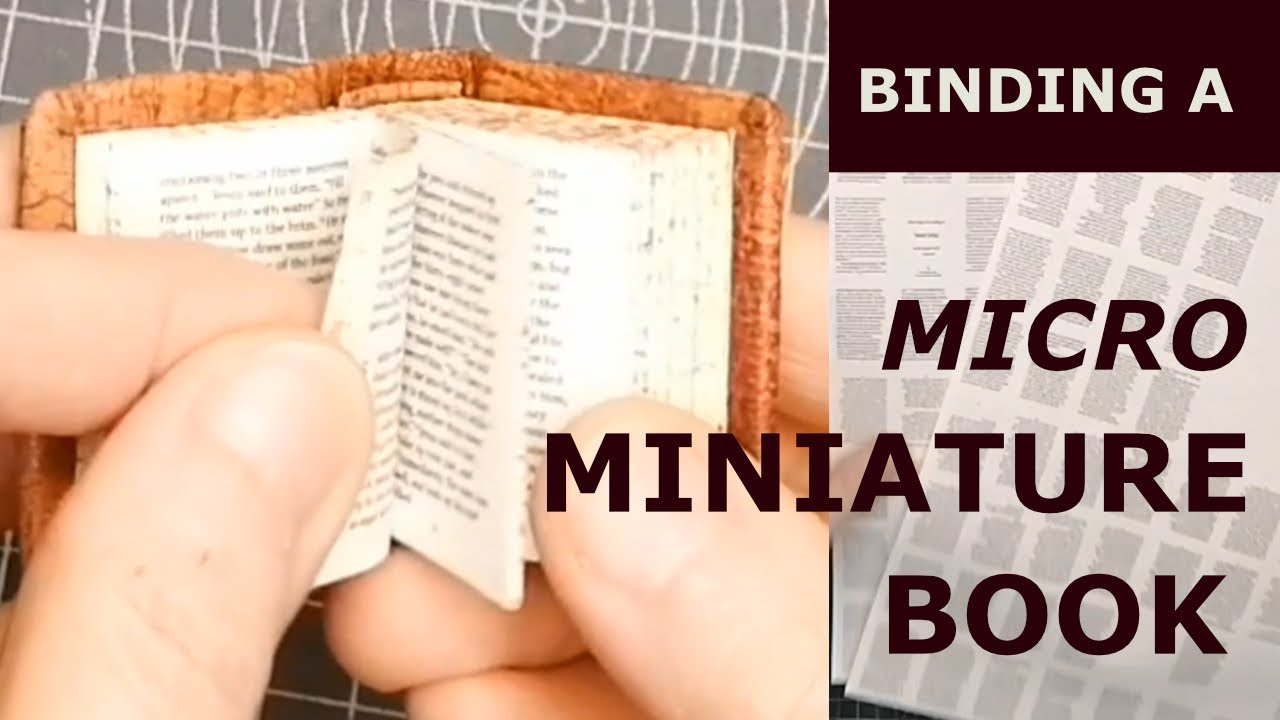 Binding a Micro Mini Book - YouTube