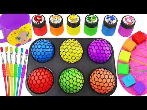 Oddly Satisfying Video l Making Sprunki Candy Mixinq in Black Pool Labubu Lollipop Paint Slime ASMR