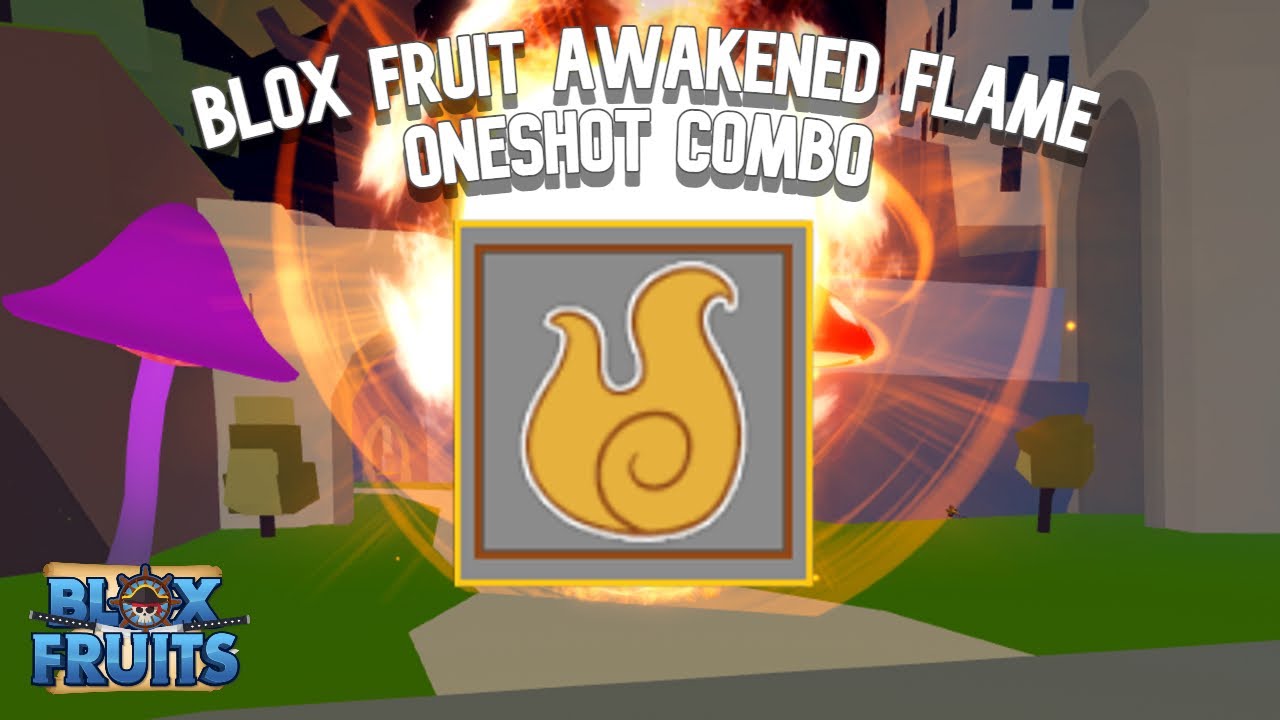 Awakened FLAME Combo With GODHUMAN In Blox Fruit - YouTube