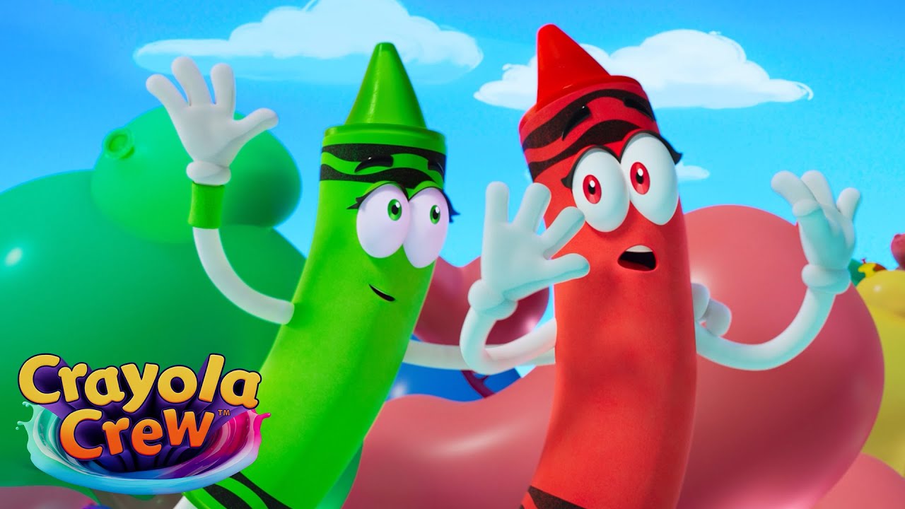 Rainbow Crayons in a Balloon Forest! | @CrayolaCrewOfficial Fun ...