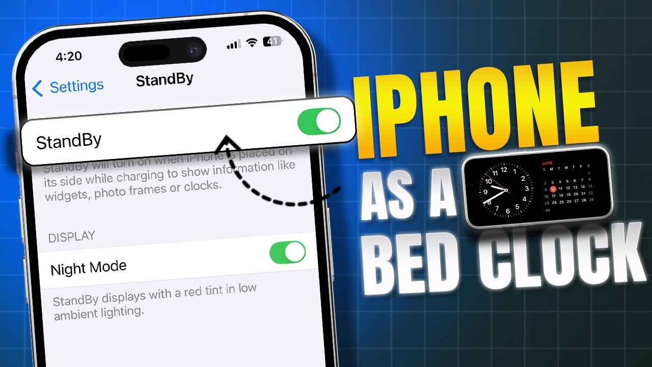 How to Use the iPhone As a Bed Clock/Calendar | Enable Nightstand Mode ...