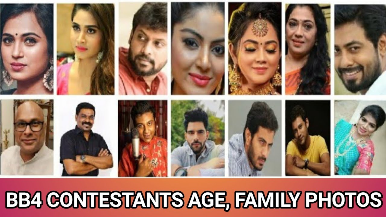 Bigg Boss 4 Tamil Contestants Real Age And Family | Bigg Boss 4 Tamil ...