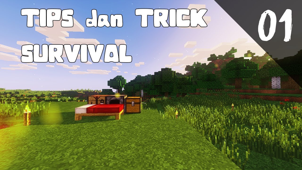 Tips dan Trick Minecraft Survival Part #01 - Minecraft Survival - YouTube