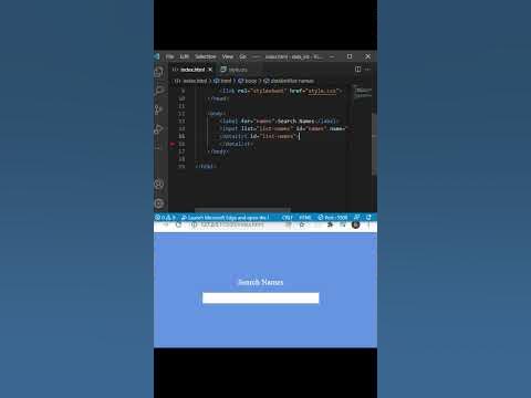 CSS Only Auto-Completion Search Names No JavaScript Using only CSS | Try to use it. #shorts ...