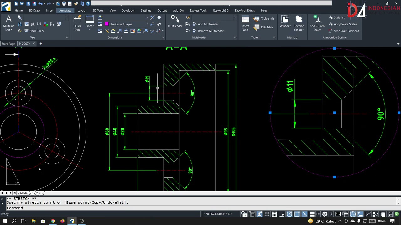 Annotative Dimension di AutoCAD | ProgeCAD - YouTube