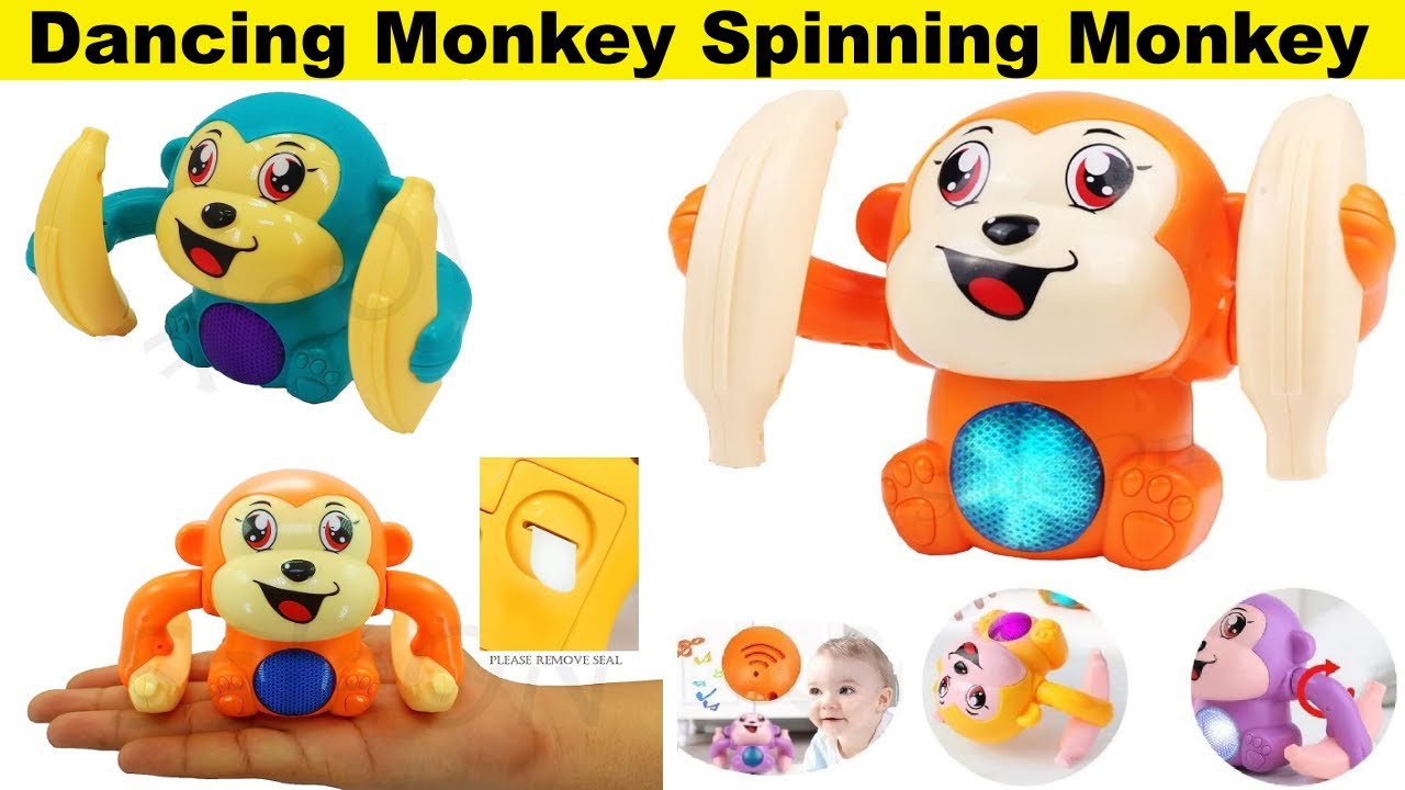 Monkey Toy Sensor On-Off Dancing Monkey Spinning Monkey Rolling Monkey ...