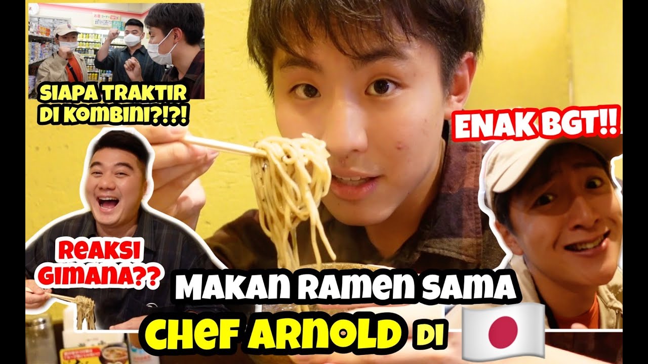 MAKAN RAMEN SAMA CHEF ARNOLD DI JEPANG!! REAKSINYA GIMANA?!?! sama Yusuke - YouTube