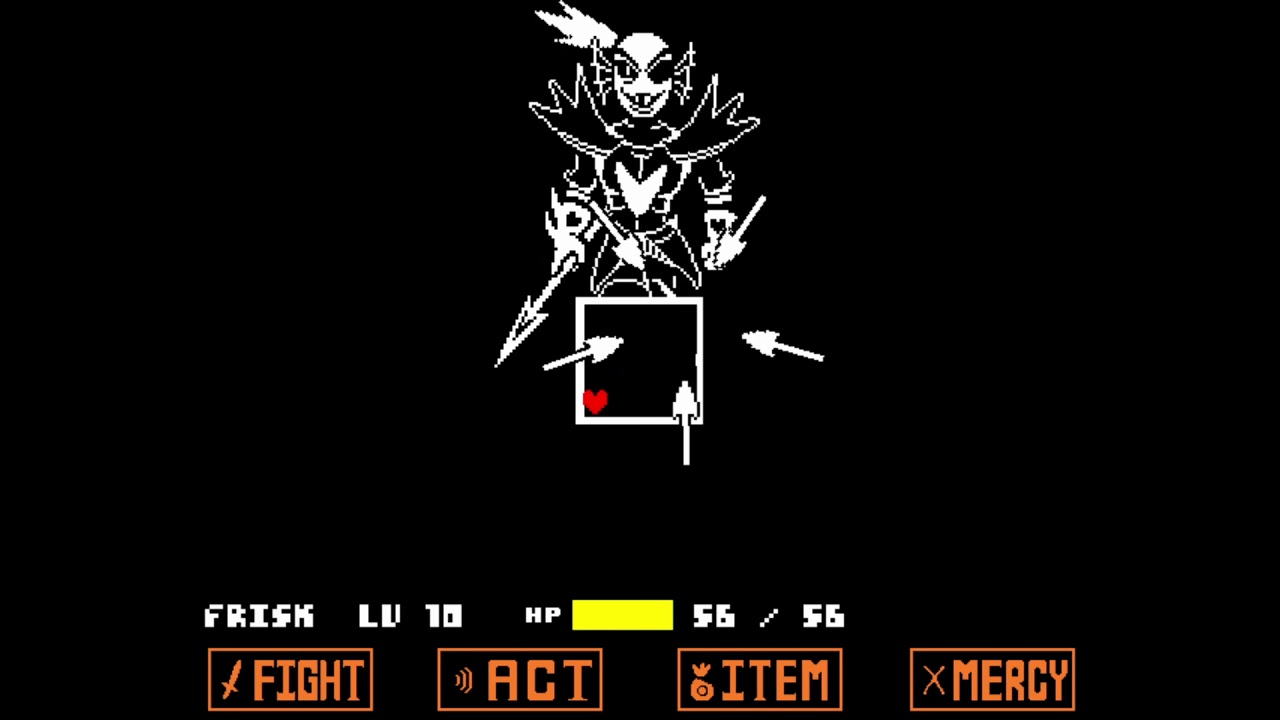 Genocide Undyne Hard Mode No Hit - YouTube