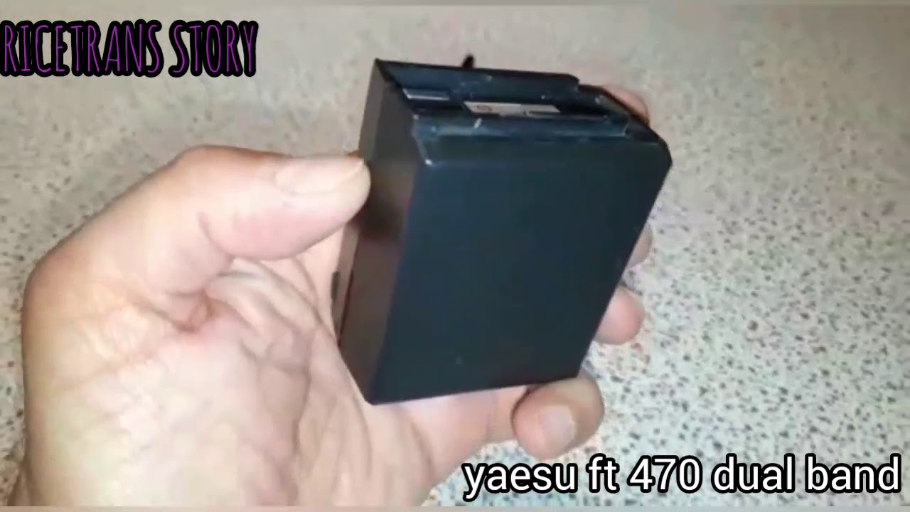 RICETRANS STORY - YAESU FT 470 DIAL BAND - YouTube
