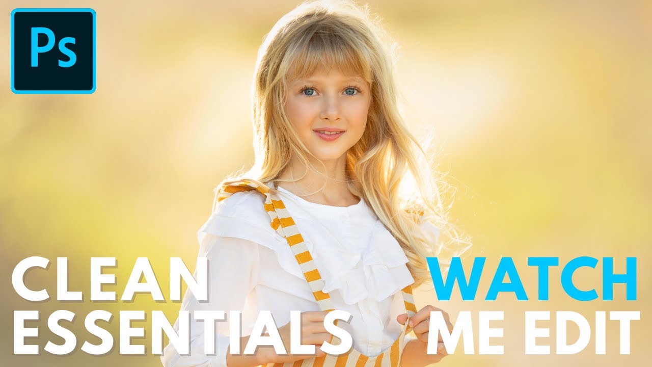 The Clean Essential Collection Photoshop Actions Edit Tutorial 1 - YouTube