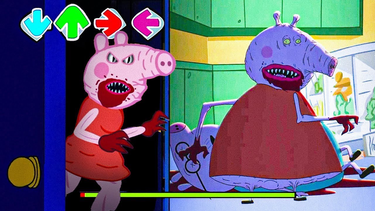 Peppa Pig Horror Story in Friday Night Funkin be like PART 1&2 | Siren ...