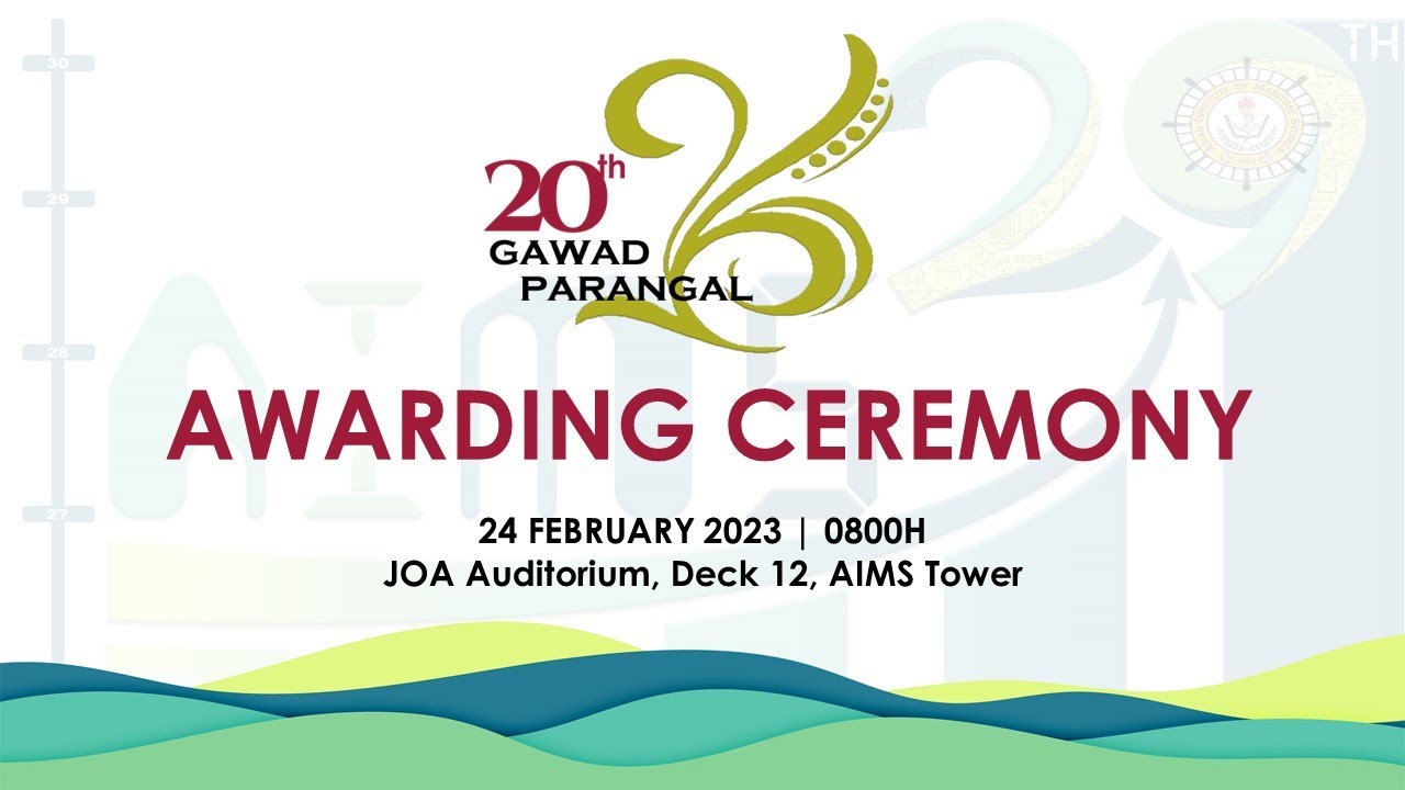 20TH GAWAD PARANGAL AWARDING CEREMONY - YouTube