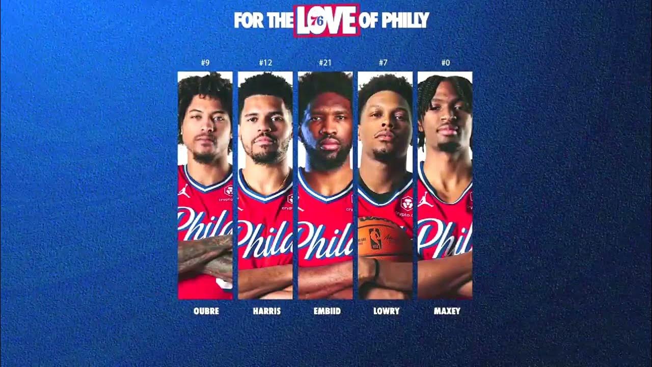 Philadelphia 76ers Starting Lineup Intro 2024 Playoffs - Sixers Players Introduction - YouTube