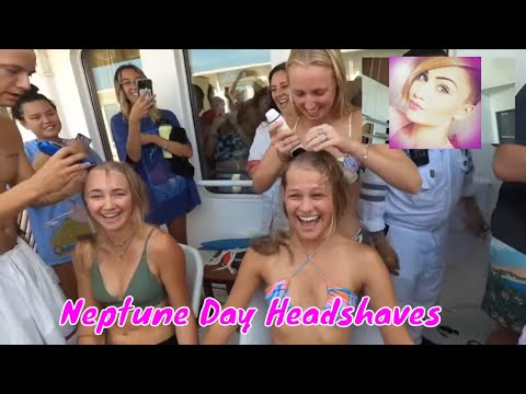 Girls shaved their heads during Neptune Day 😍