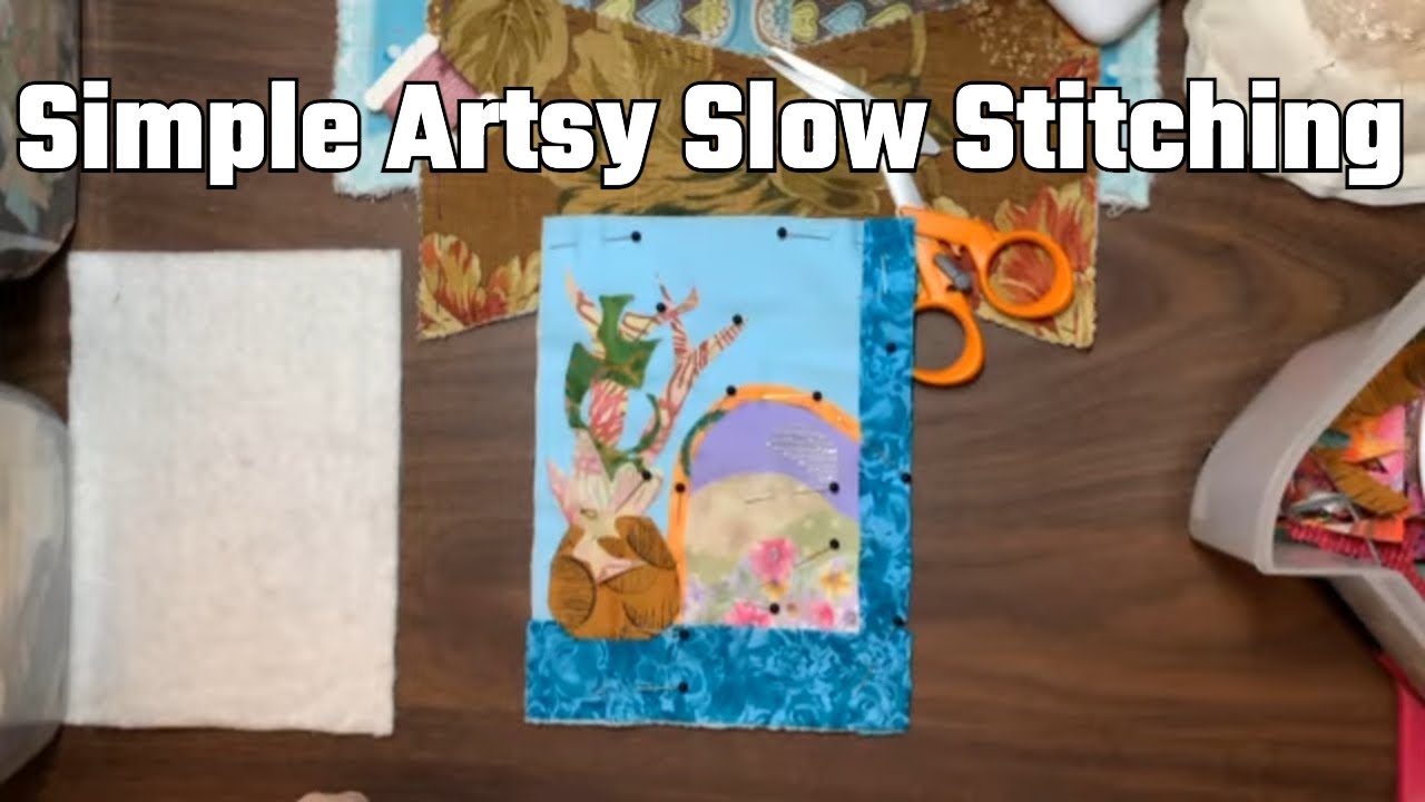 Simple and Artsy Slow Stitched Landscape - Small Hand Sewing Project ...