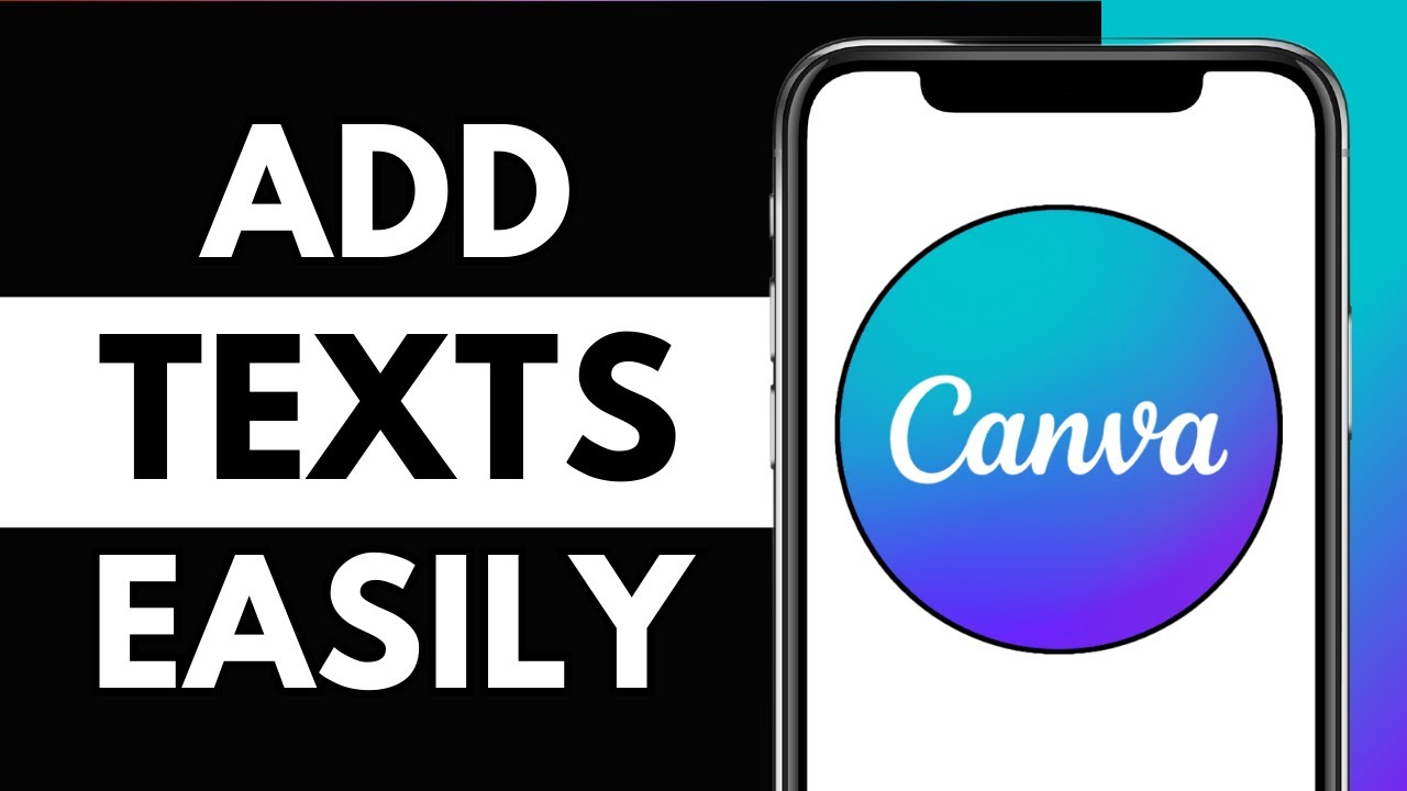 How To Add Text On Canva Mobile App - YouTube