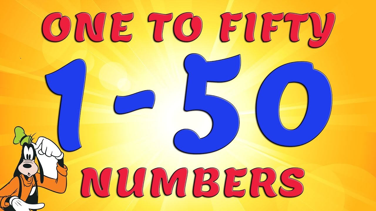 Numbers From 1 to 50 in English For Children | Learn Numbers 1 to 50 ...