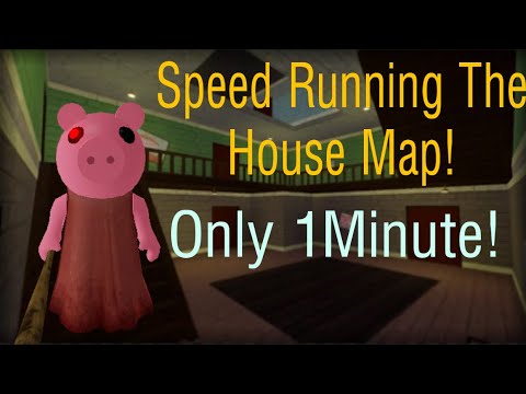 Speed Running The House Map In Piggy! - YouTube
