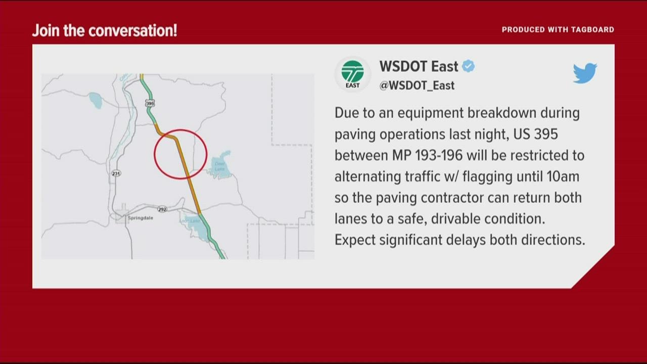 Lane closure to impact traffic on US 395 near Loon Lake - YouTube