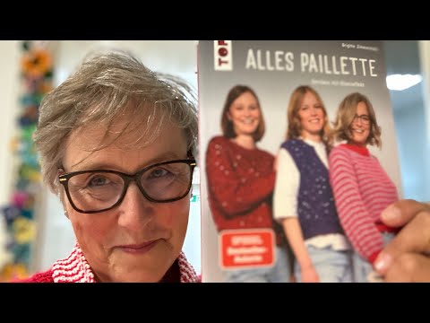 Vorstellung und trage-Photo aus Brigitte Zimmermanns Buch „alles Paillette“ lässiges raglanshirt