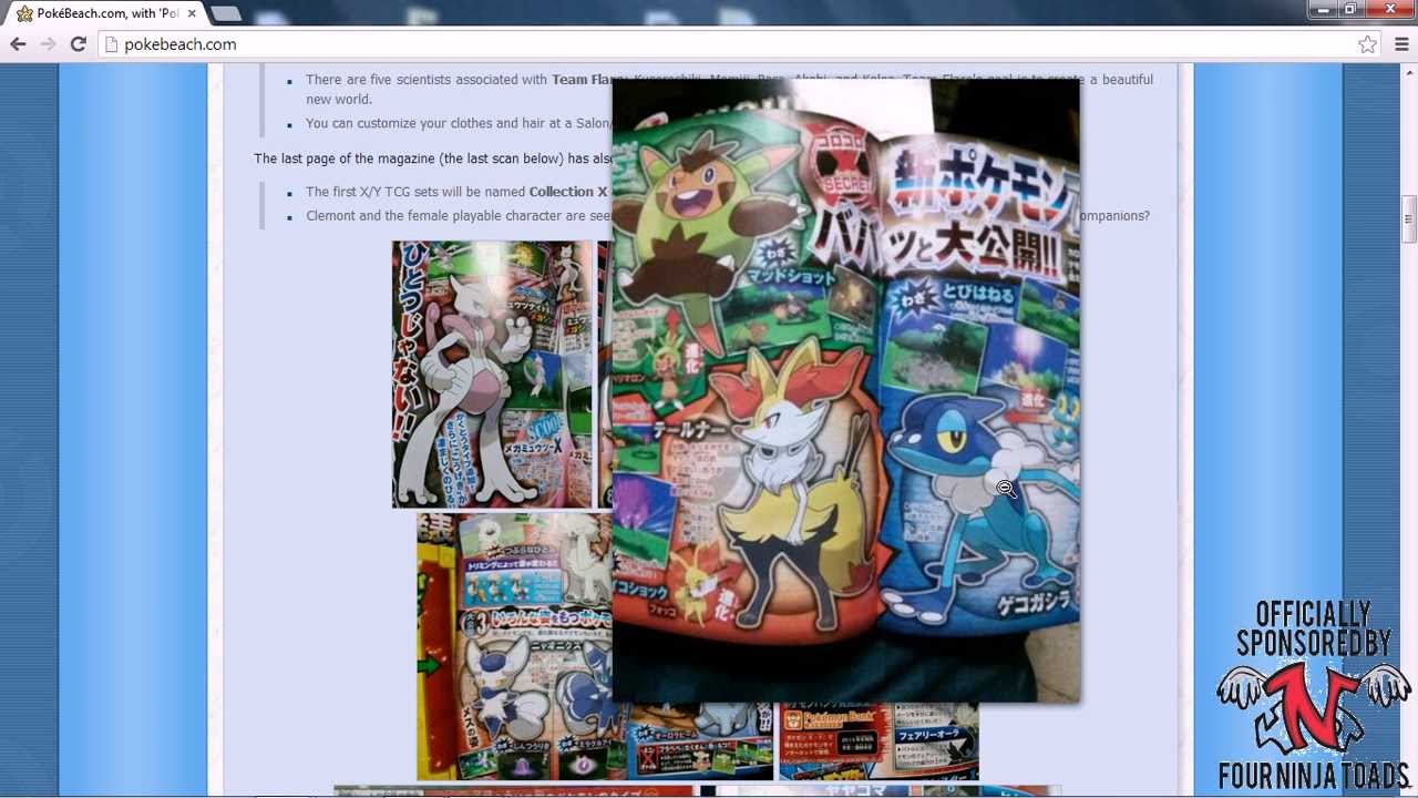 POKEMON X & Y NEWS! KALOS REGION STARTER EVOLUTIONS! NEW POKEMON! NEW ...