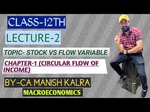 Stock Vs Flow Variable | Chapter-1 | Circular Flow Of Income | Class-12 Macroeconomics (Lecture ...