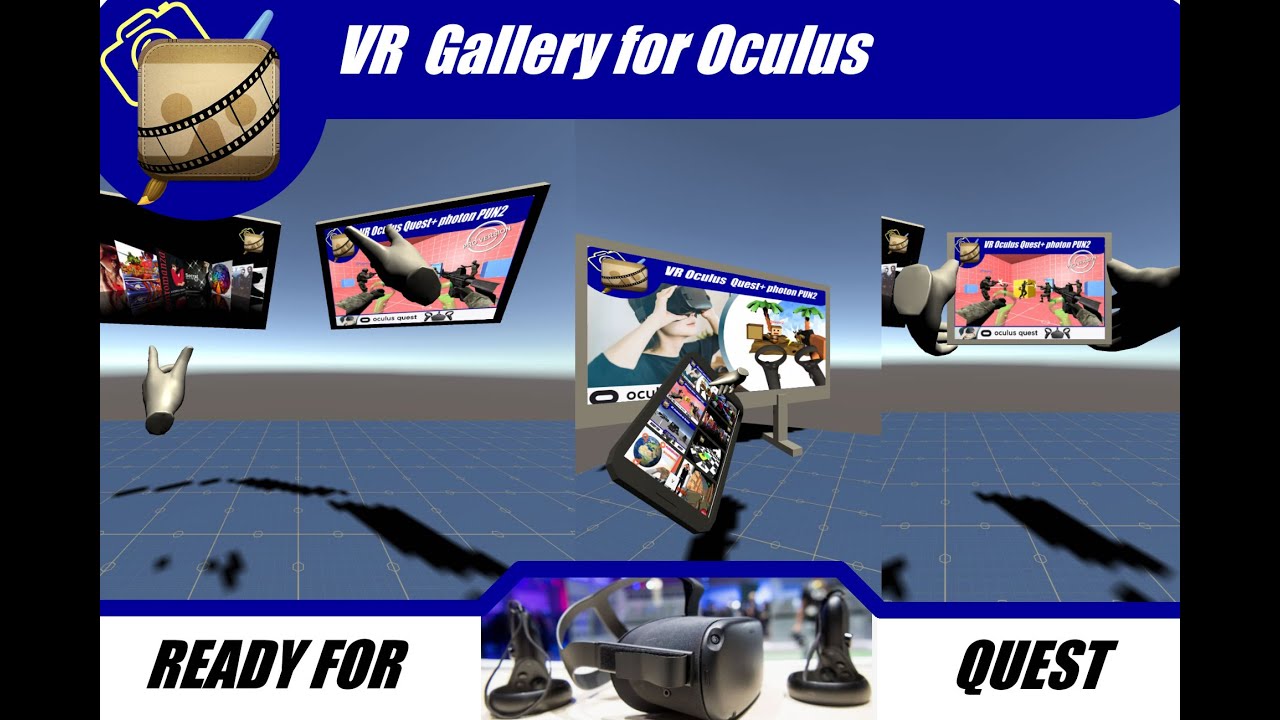 VR oculus vr GALLERY quest rift and go asset store unity 3d - YouTube